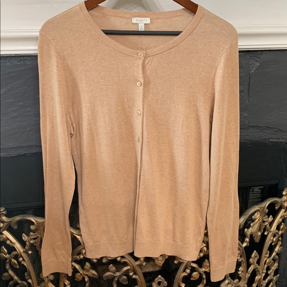 Talbots | Sweaters | Talbots Light Tan Buttonup Cardigan | Poshmark